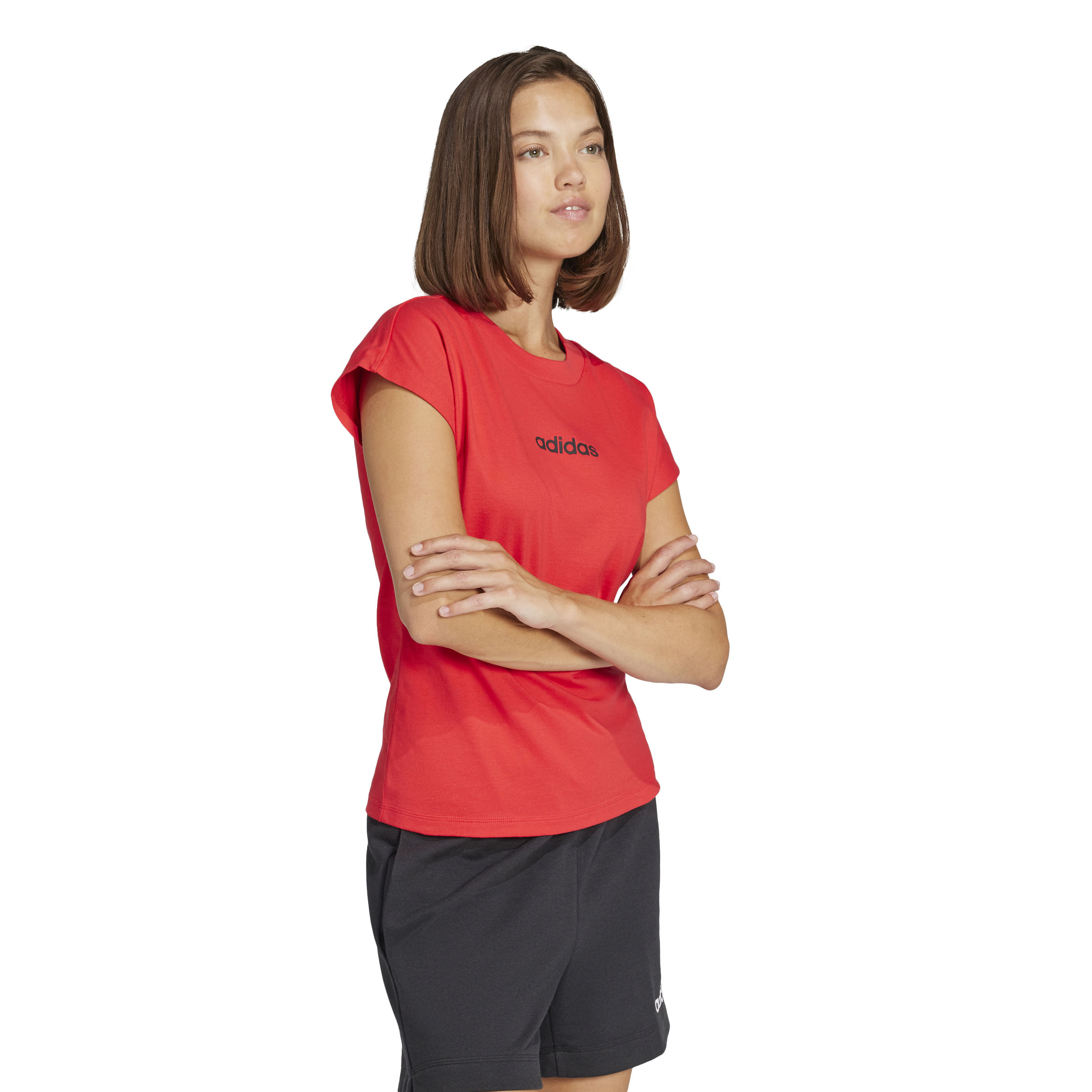 Remera Adidas Mujer Essentials Linear Manga Corta - Freekick
